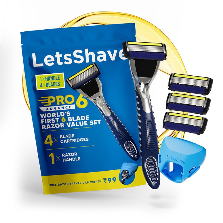Pro 6 Advance Value Set | world's first 6 blade razor for men – LetsShave