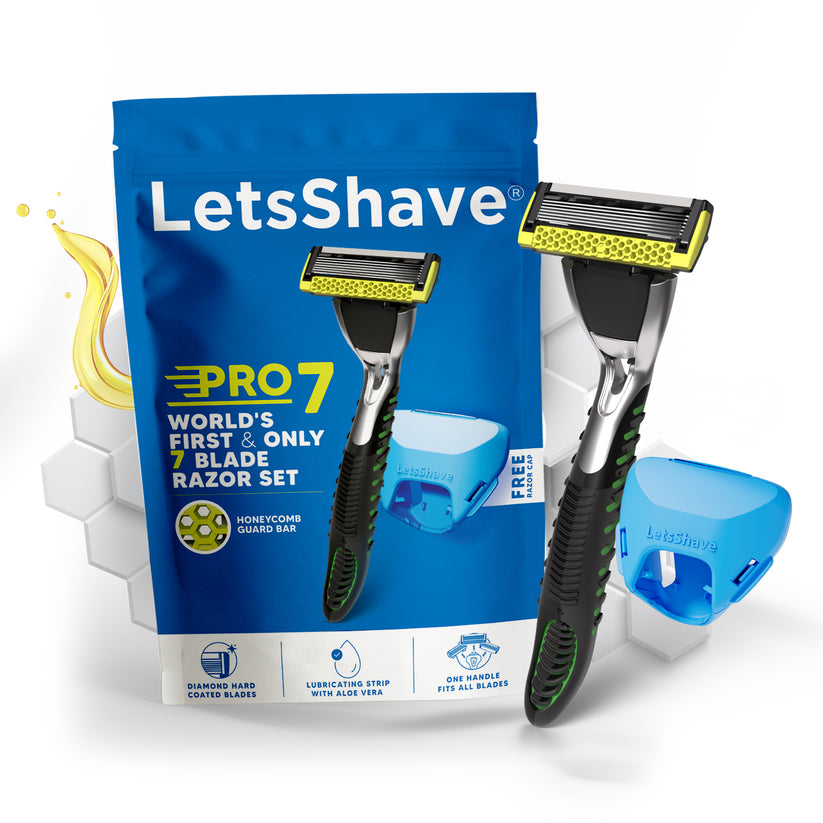 Pro 7 Max Razor Trial Set | World’s First 7-Blade Razor for Men – LetsShave